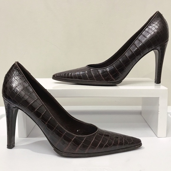 Bottega Veneta | Shoes | Bottega Veneta Brown Croc Alligator Skin ...